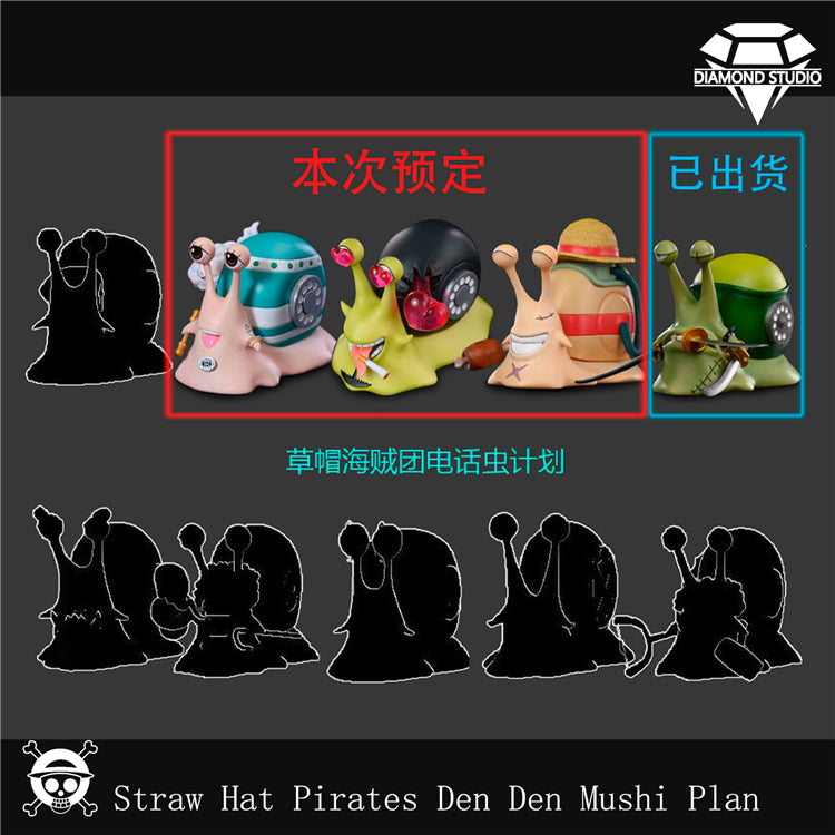 [PRE-ORDER] One Piece GK Figures - Sanji Luffy Nami Transponder Snail ...